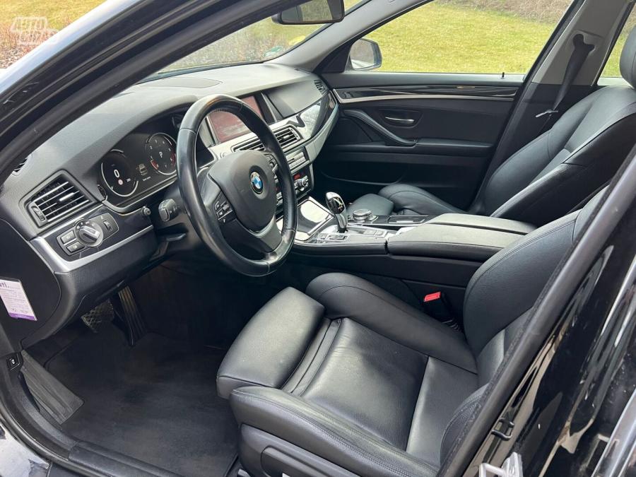 Melns BMW 520 2015 Viļņa, ar dzinēja tilpumu 2.00 L un nobraukumu 340 tūkst. km par 8850 €, foto 14 vietnē AUTOMOTO.COM.LV