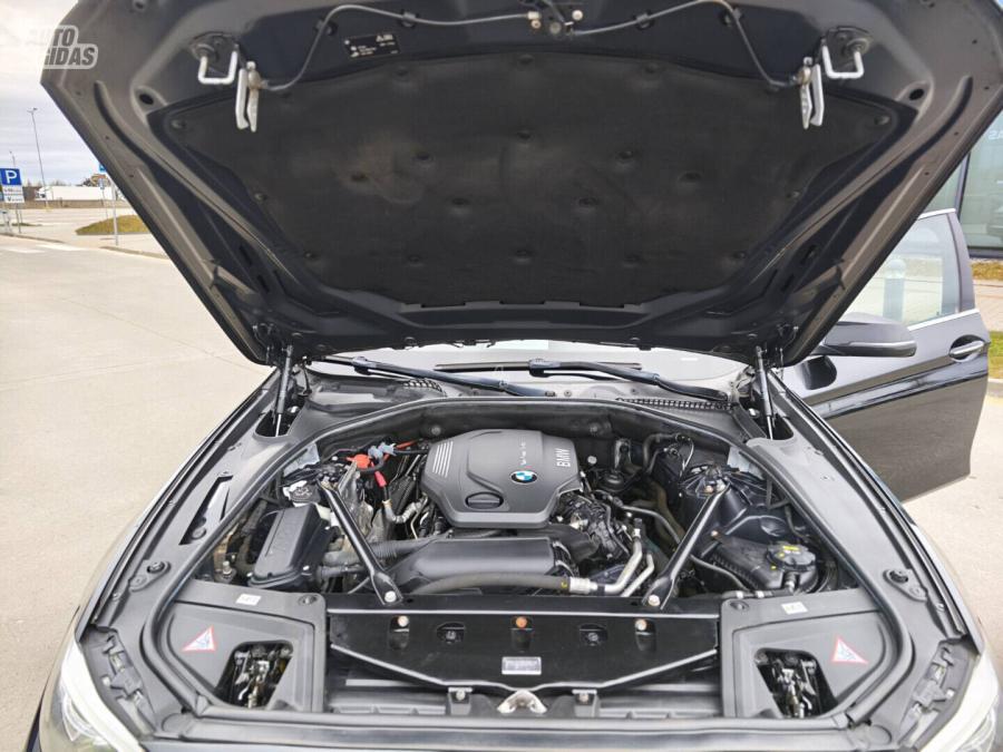 Black BMW 520 2015 in Siauliai, with an engine capacity of 2.00 L and mileage of 295 thousand km for 10500 €, photo 26 on AUTOMOTO.COM.LV