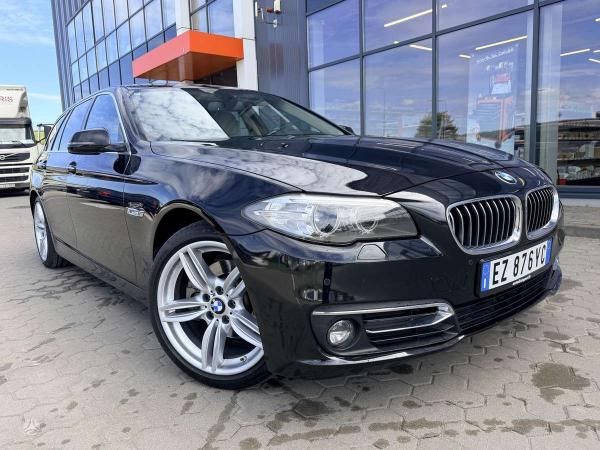Black BMW 520 2015 in Vilnius, with an engine capacity of 2.00 L and mileage of 291 thousand km for 10900 €, photo 2 on AUTOMOTO.COM.LV