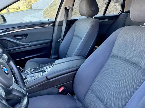 Black BMW 520 2015 in Rezekne, with an engine capacity of 2.00 L and mileage of 288 thousand km for 9900 €, photo 10 on AUTOMOTO.COM.LV