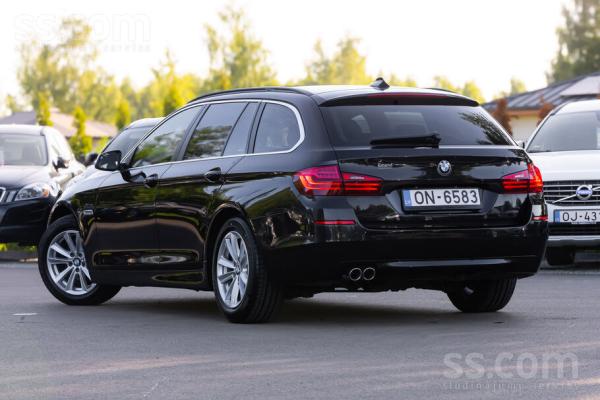 Black BMW 520 2015 in Jelgava, with an engine capacity of 2.00 L and mileage of 233 thousand km for 10200 €, photo 6 on AUTOMOTO.COM.LV