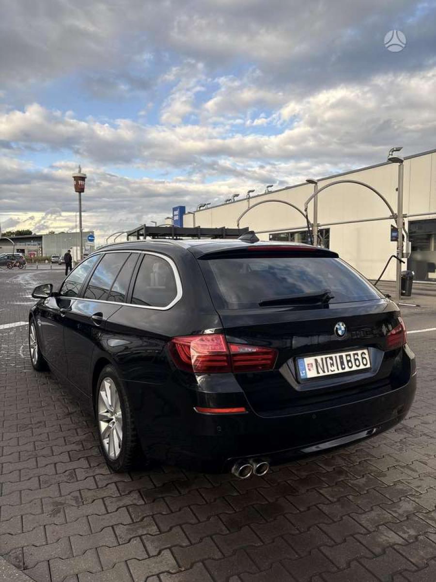 Black BMW 520 2015 in Kaunas, with an engine capacity of 2.00 L and mileage of 381 thousand km for 11300 €, photo 3 on AUTOMOTO.COM.LV