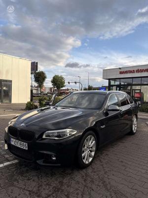 Black BMW 520 2015 in Kaunas, with an engine capacity of 2.00 L and mileage of 381 thousand km for 11300 €, photo 5 on AUTOMOTO.COM.LV