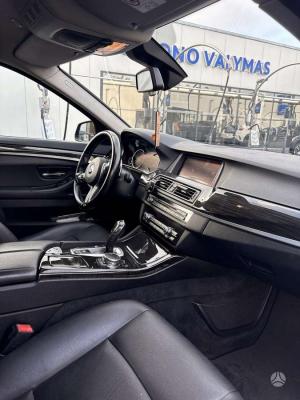 Black BMW 520 2015 in Kaunas, with an engine capacity of 2.00 L and mileage of 381 thousand km for 11300 €, photo 10 on AUTOMOTO.COM.LV