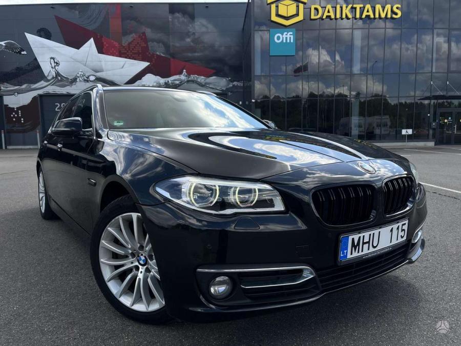 Melns BMW 520 2015 Kauņa, ar dzinēja tilpumu 2.00 L un nobraukumu 268 tūkst. km par 9200 €, foto 1 vietnē AUTOMOTO.COM.LV
