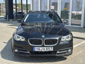 Black BMW 520 2015 in Vilnius, with an engine capacity of 2.00 L and mileage of 351 thousand km for 9700 €, photo 3 on AUTOMOTO.COM.LV