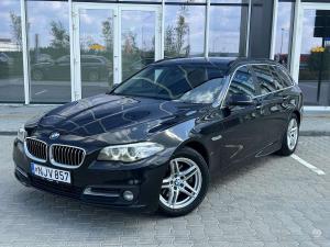 Black BMW 520 2015 in Vilnius, with an engine capacity of 2.00 L and mileage of 351 thousand km for 9700 €, photo 4 on AUTOMOTO.COM.LV