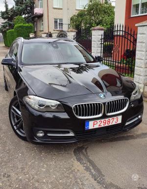 Melns BMW 520 2015 Marijampole, ar dzinēja tilpumu 2.00 L un nobraukumu 320 tūkst. km par 10800 €, foto  vietnē AUTOMOTO.COM.LV