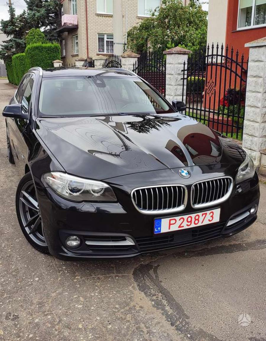 Melns BMW 520 2015 Marijampole, ar dzinēja tilpumu 2.00 L un nobraukumu 320 tūkst. km par 10800 €, foto 1 vietnē AUTOMOTO.COM.LV