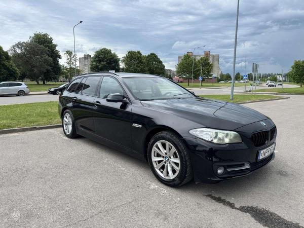 Black BMW 520 2015 in Kedainiai, with an engine capacity of 2.00 L and mileage of 345 thousand km for 8500 €, photo 2 on AUTOMOTO.COM.LV