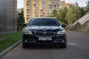 Black BMW 520 2015 in Vilnius, with an engine capacity of 2.00 L and mileage of 275 thousand km for 11399 €, photo  on AUTOMOTO.COM.LV