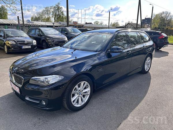 Black BMW 520 2016 in Riga, with an engine capacity of 2.00 L and mileage of 254 thousand km for 11950 €, photo 1 on AUTOMOTO.COM.LV