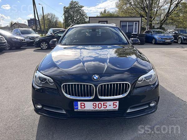 Black BMW 520 2016 in Riga, with an engine capacity of 2.00 L and mileage of 254 thousand km for 11950 €, photo 2 on AUTOMOTO.COM.LV