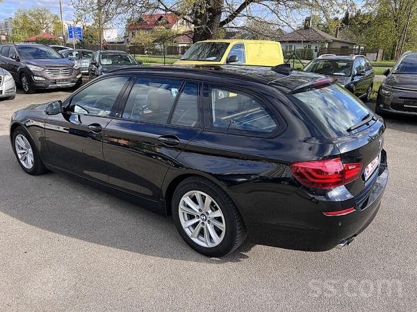 Black BMW 520 2016 in Riga, with an engine capacity of 2.00 L and mileage of 254 thousand km for 11950 €, photo 6 on AUTOMOTO.COM.LV