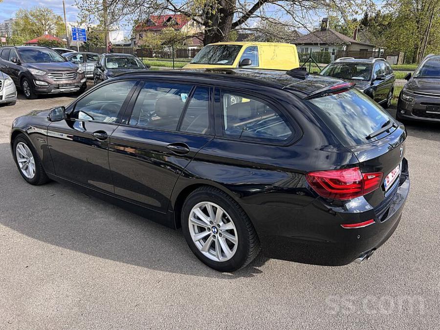 Black BMW 520 2016 in Riga, with an engine capacity of 2.00 L and mileage of 254 thousand km for 3200 €, photo 6 on AUTOMOTO.COM.LV