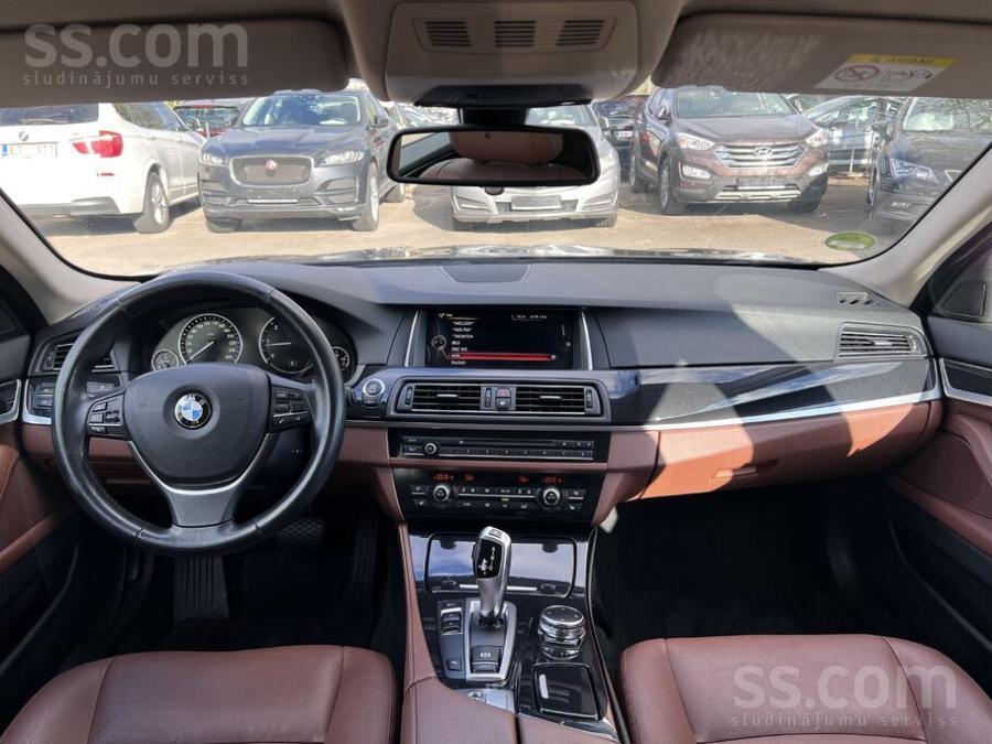 Black BMW 520 2016 in Riga, with an engine capacity of 2.00 L and mileage of 254 thousand km for 3200 €, photo 13 on AUTOMOTO.COM.LV