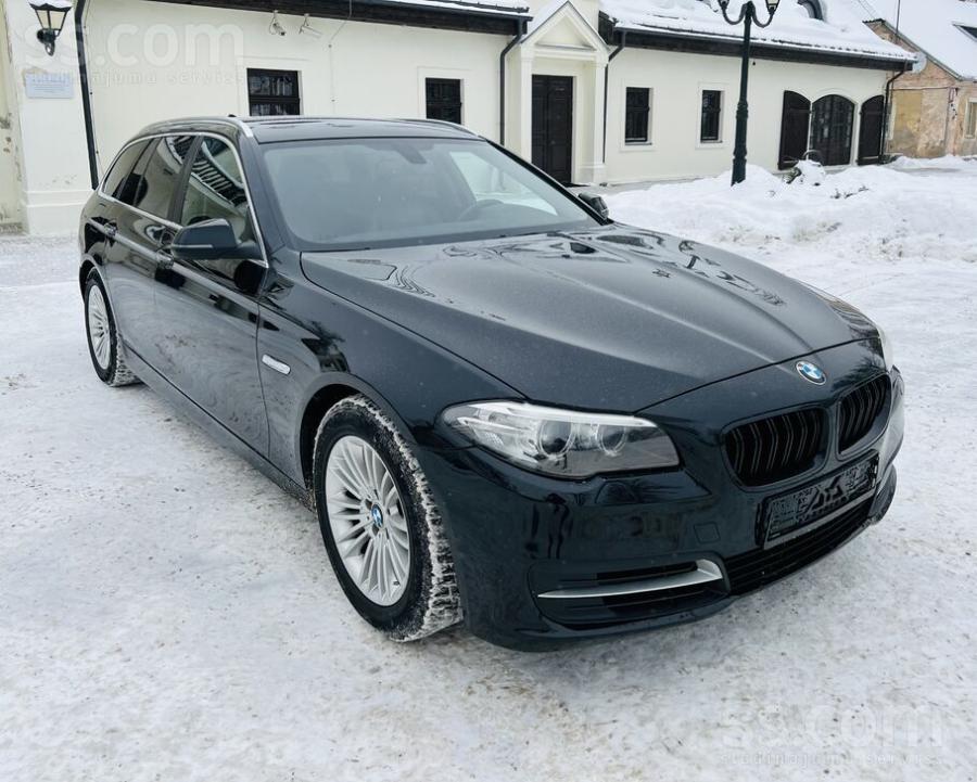 Black BMW 520 2016 in Gulbene, with an engine capacity of 2.00 L and mileage of 250 thousand km for 11990 €, photo 1 on AUTOMOTO.COM.LV
