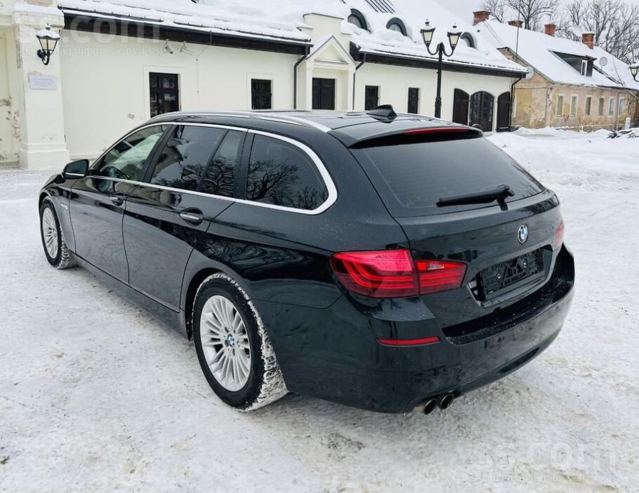 Black BMW 520 2016 in Gulbene, with an engine capacity of 2.00 L and mileage of 250 thousand km for 11990 €, photo 4 on AUTOMOTO.COM.LV