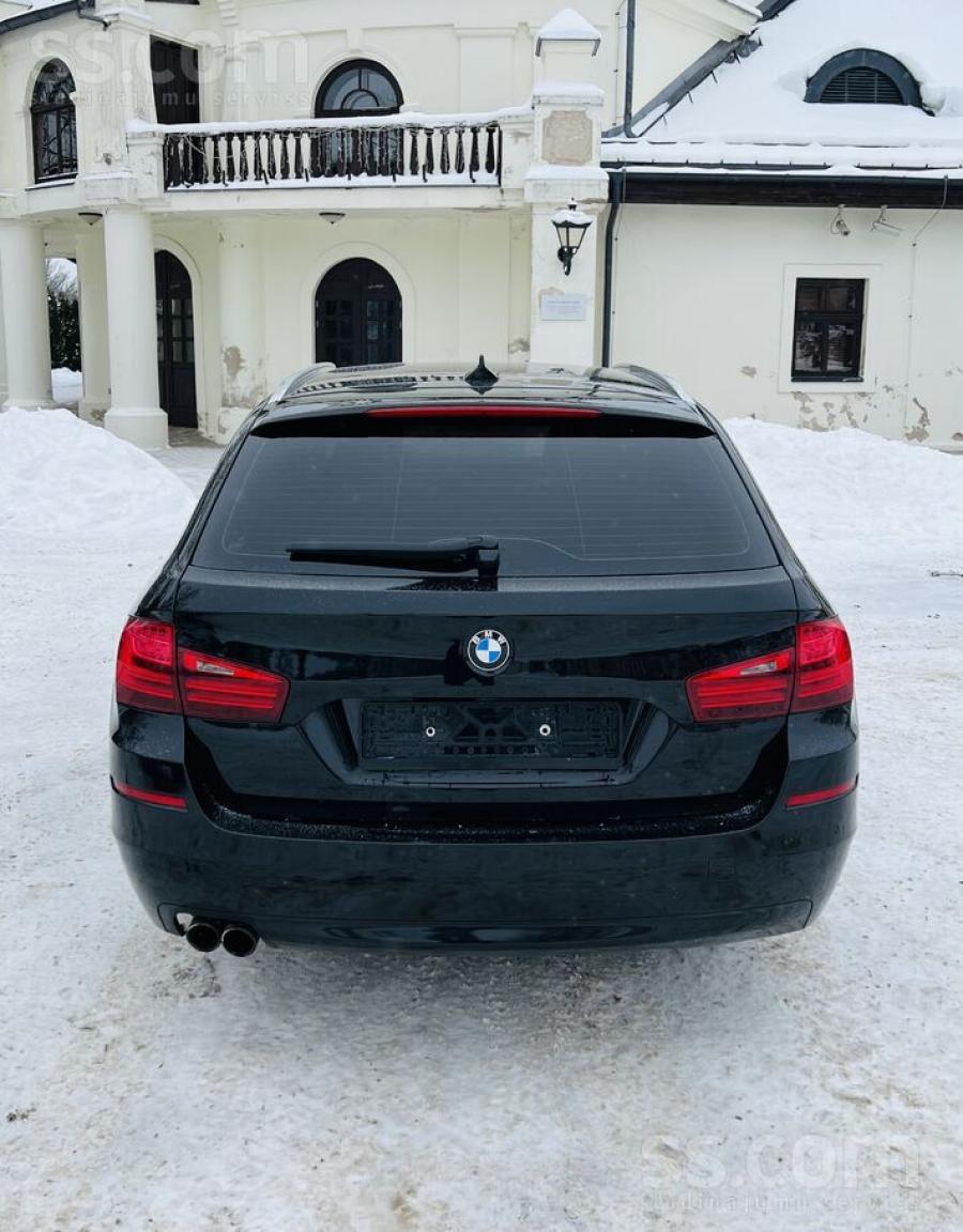 Black BMW 520 2016 in Gulbene, with an engine capacity of 2.00 L and mileage of 250 thousand km for 11990 €, photo 6 on AUTOMOTO.COM.LV
