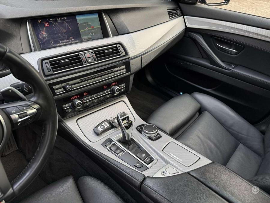 Black BMW 520 2016 in Prienai, with an engine capacity of 2.00 L and mileage of 270 thousand km for 14700 €, photo 20 on AUTOMOTO.COM.LV