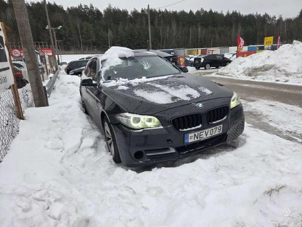 Black BMW 520 2016 in Vilnius, with an engine capacity of 2.00 L and mileage of 370 thousand km for 6200 €, photo 1 on AUTOMOTO.COM.LV