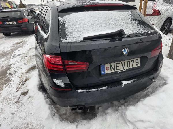 Black BMW 520 2016 in Vilnius, with an engine capacity of 2.00 L and mileage of 370 thousand km for 6200 €, photo 3 on AUTOMOTO.COM.LV