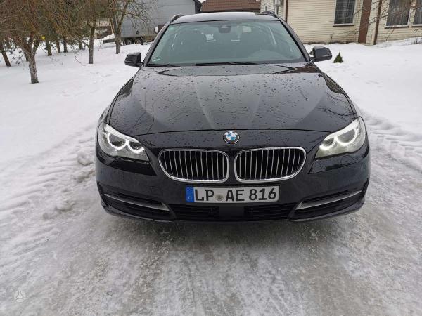 Black BMW 520 2016 in Sakiai, with an engine capacity of 2.00 L and mileage of 380 thousand km for 9200 €, photo 5 on AUTOMOTO.COM.LV