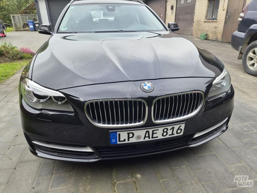 Black BMW 520 2016 in Sakiai, with an engine capacity of 2.00 L and mileage of 380 thousand km for 7999 €, photo 3 on AUTOMOTO.COM.LV