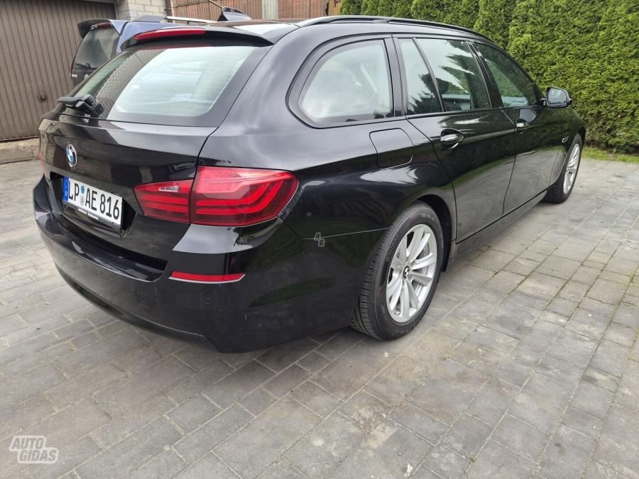 Black BMW 520 2016 in Sakiai, with an engine capacity of 2.00 L and mileage of 380 thousand km for 7999 €, photo 5 on AUTOMOTO.COM.LV