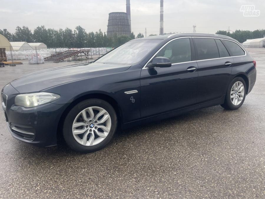 Black BMW 520 2016 in Kaunas, with an engine capacity of 2.00 L and mileage of 210 thousand km for 12100 €, photo 1 on AUTOMOTO.COM.LV