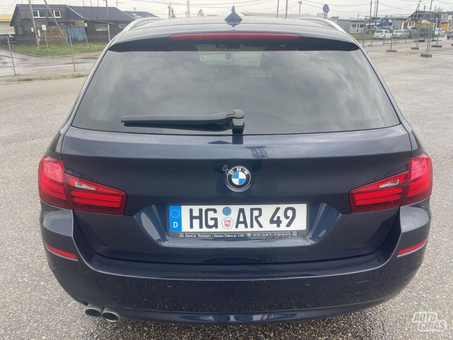 Black BMW 520 2016 in Kaunas, with an engine capacity of 2.00 L and mileage of 210 thousand km for 12100 €, photo 5 on AUTOMOTO.COM.LV