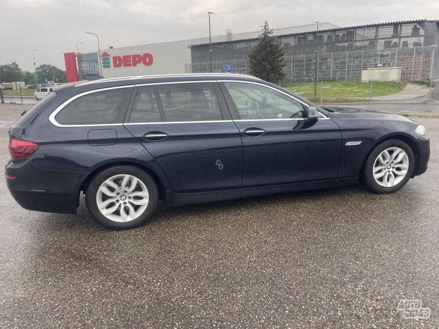 Black BMW 520 2016 in Kaunas, with an engine capacity of 2.00 L and mileage of 210 thousand km for 12100 €, photo 6 on AUTOMOTO.COM.LV