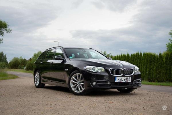Black BMW 520 2016 in Elektrenai, with an engine capacity of 2.00 L and mileage of 240 thousand km for 11500 €, photo 7 on AUTOMOTO.COM.LV