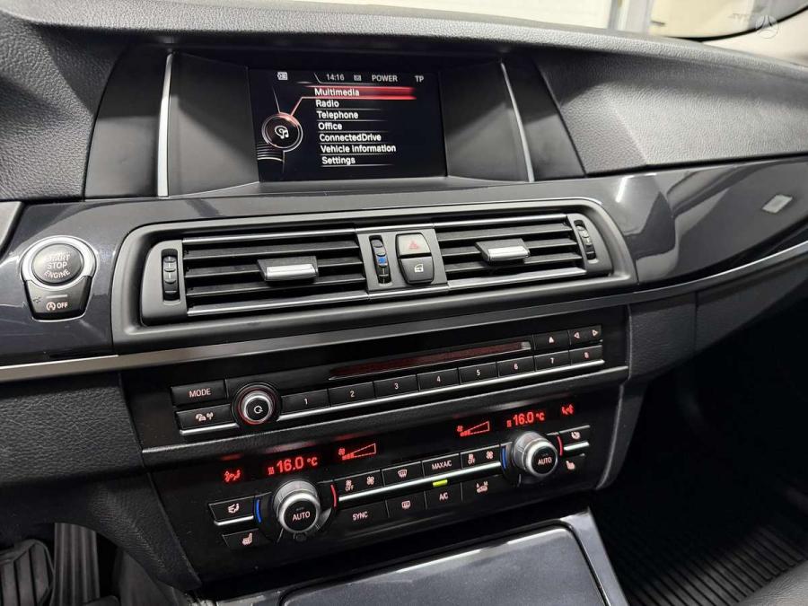 Черный БМВ 520 2016 в Утена, объемом двигателя 2.00 л и пробегом 249 тыс. км за 9950 €, фото 10 на AUTOMOTO.COM.LV
