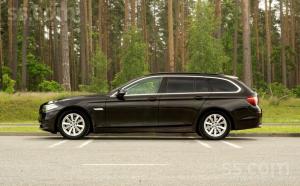 Black BMW 520 2016 in Riga, with an engine capacity of 2.00 L and mileage of 268 thousand km for 10590 €, photo 5 on AUTOMOTO.COM.LV