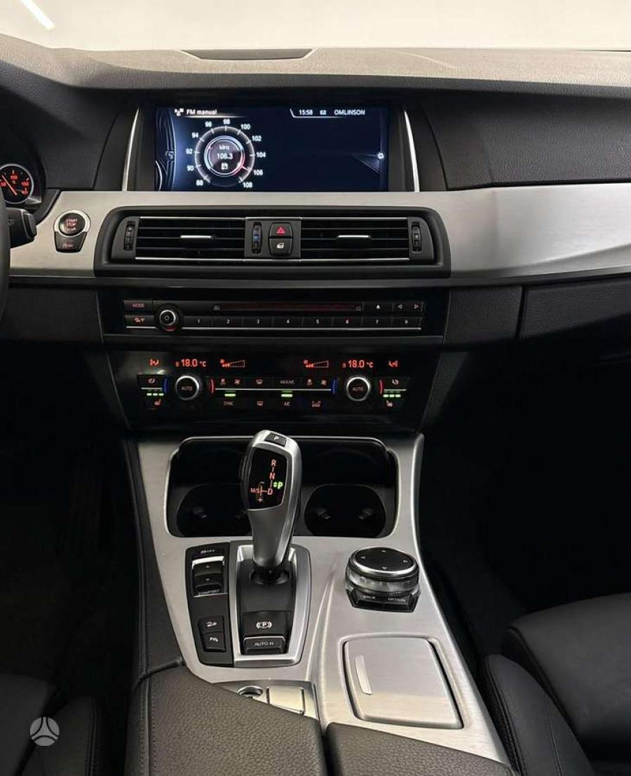 Melns BMW 520 2016 Marijampole, ar dzinēja tilpumu 2.00 L un nobraukumu 213 tūkst. km par 14999 €, foto 9 vietnē AUTOMOTO.COM.LV