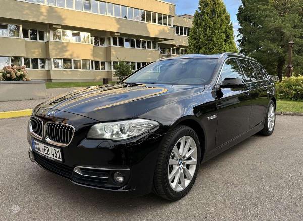 Black BMW 520 2016 in Prienai, with an engine capacity of 2.00 L and mileage of 283 thousand km for 10999 €, photo 4 on AUTOMOTO.COM.LV