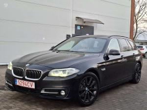 Black BMW 520 2017 in Silute, with an engine capacity of 2.00 L and mileage of 258 thousand km for 7999 €, photo 6 on AUTOMOTO.COM.LV