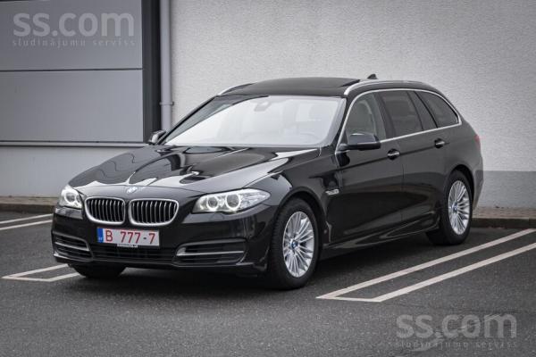 Black BMW 520 2017 in Riga, with an engine capacity of 2.00 L and mileage of 231 thousand km for 13250 €, photo 1 on AUTOMOTO.COM.LV