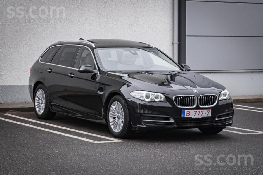 Black BMW 520 2017 in Riga, with an engine capacity of 2.00 L and mileage of 231 thousand km for 13250 €, photo 4 on AUTOMOTO.COM.LV