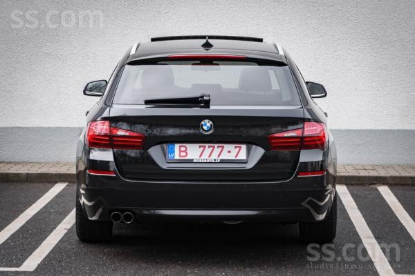 Black BMW 520 2017 in Riga, with an engine capacity of 2.00 L and mileage of 231 thousand km for 13250 €, photo 5 on AUTOMOTO.COM.LV