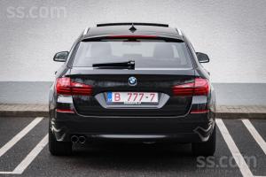 Black BMW 520 2017 in Riga, with an engine capacity of 2.00 L and mileage of 231 thousand km for 13250 €, photo 6 on AUTOMOTO.COM.LV