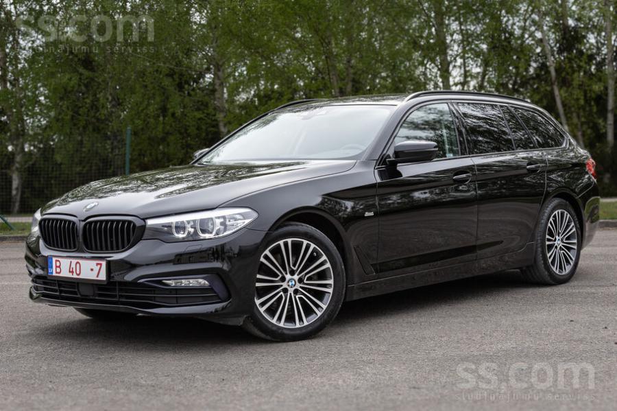 Black BMW 520 2017 in Tukums, with an engine capacity of 2.00 L and mileage of 269 thousand km for 15990 €, photo 3 on AUTOMOTO.COM.LV