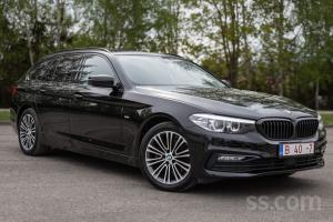 Black BMW 520 2017 in Tukums, with an engine capacity of 2.00 L and mileage of 269 thousand km for 15990 €, photo 6 on AUTOMOTO.COM.LV