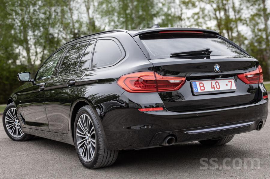 Black BMW 520 2017 in Tukums, with an engine capacity of 2.00 L and mileage of 269 thousand km for 15990 €, photo 8 on AUTOMOTO.COM.LV