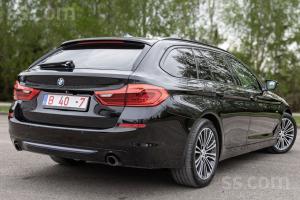 Black BMW 520 2017 in Tukums, with an engine capacity of 2.00 L and mileage of 269 thousand km for 15990 €, photo 12 on AUTOMOTO.COM.LV