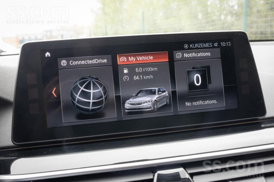 Black BMW 520 2017 in Tukums, with an engine capacity of 2.00 L and mileage of 269 thousand km for 15990 €, photo 26 on AUTOMOTO.COM.LV