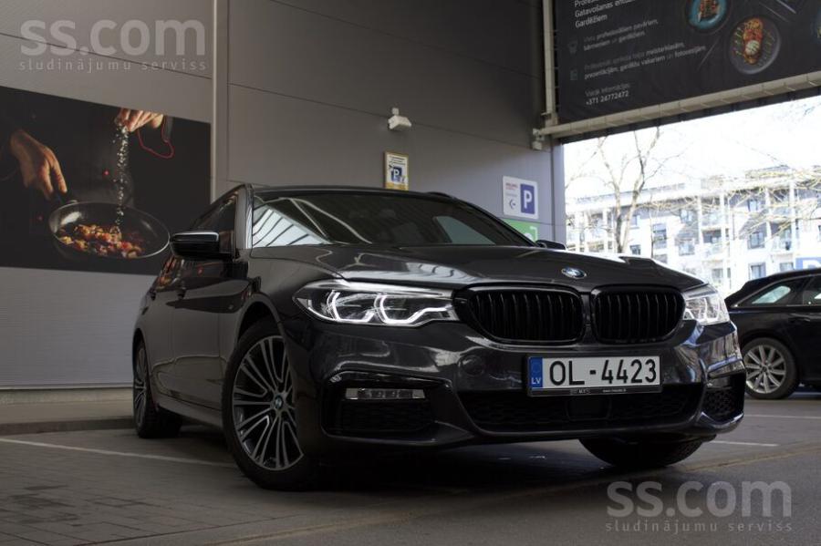 Black BMW 520 2017 in Riga, with an engine capacity of 2.00 L and mileage of 284 thousand km for 18900 €, photo 3 on AUTOMOTO.COM.LV