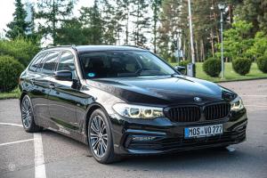 Black BMW 520 2017 in Elektrenai, with an engine capacity of 2.00 L and mileage of 210 thousand km for 16800 €, photo  on AUTOMOTO.COM.LV