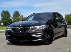 Melns BMW 520 2017 Tauragė, ar dzinēja tilpumu 2.00 L un nobraukumu 190 tūkst. km par 17000 €, foto  vietnē AUTOMOTO.COM.LV